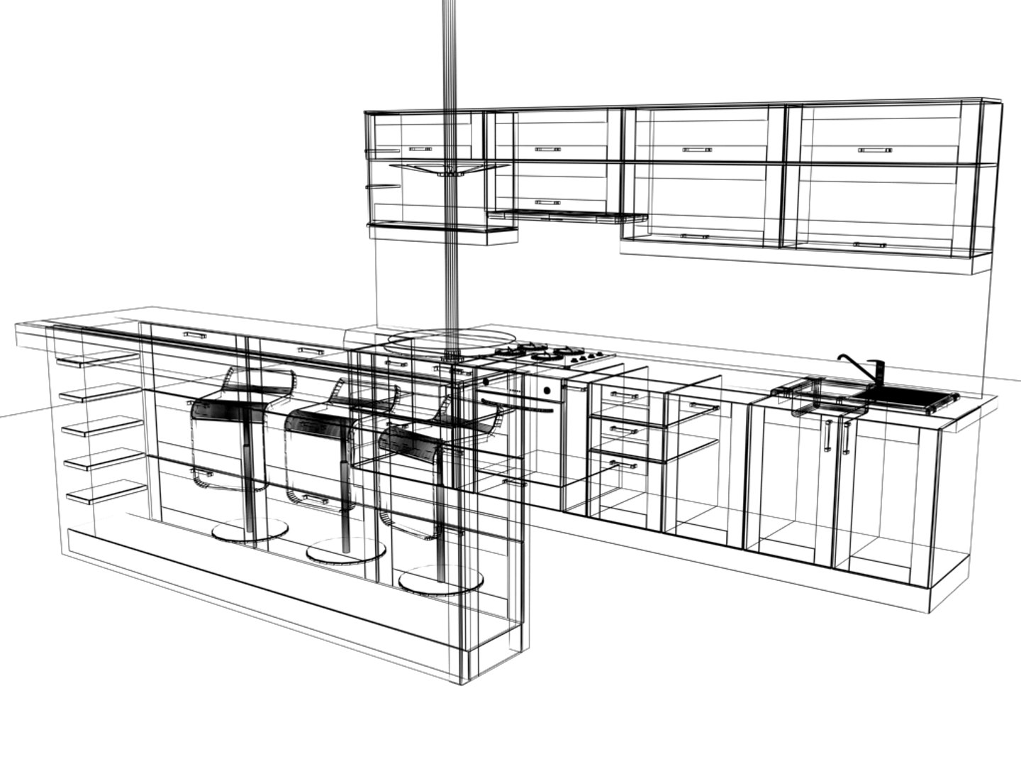 Kitchen Allmilmo 3d Model