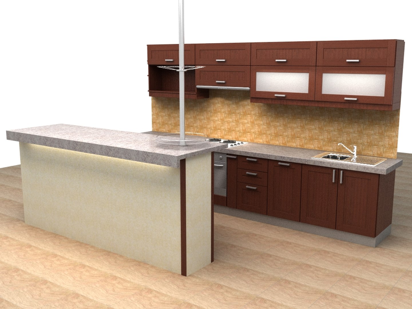 Kitchen Allmilmo 3d Model