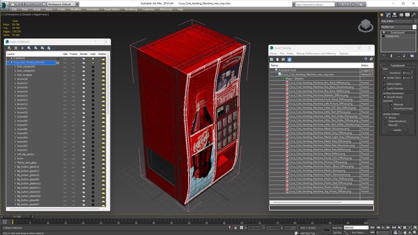 modelo 3d Máquina expendedora de coca cola - TurboSquid 2136267