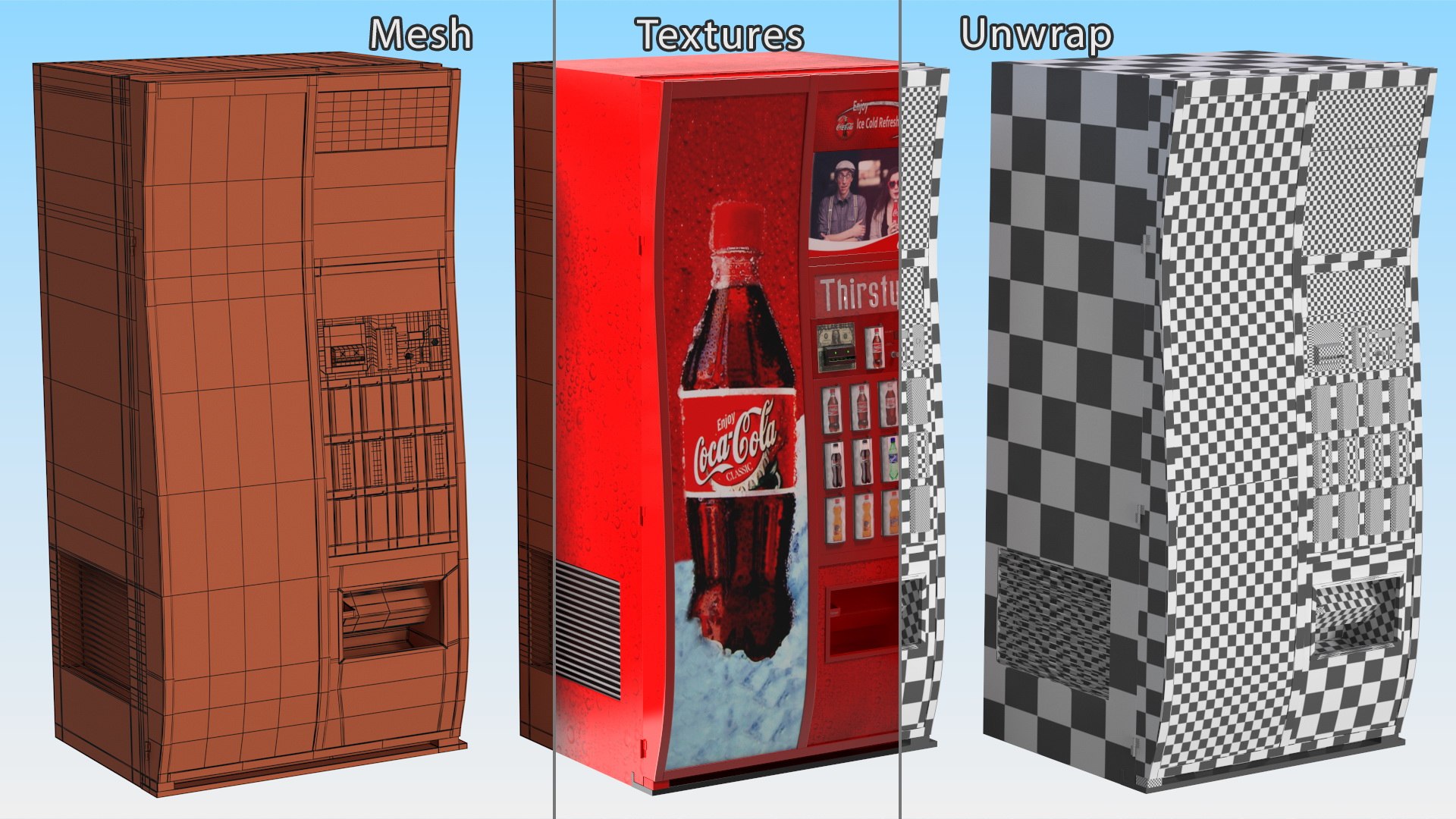 3D Coca Cola Vending Machine - TurboSquid 2136267
