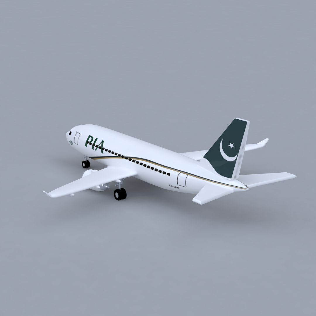 Pakistan Pia Airplane 3d Model