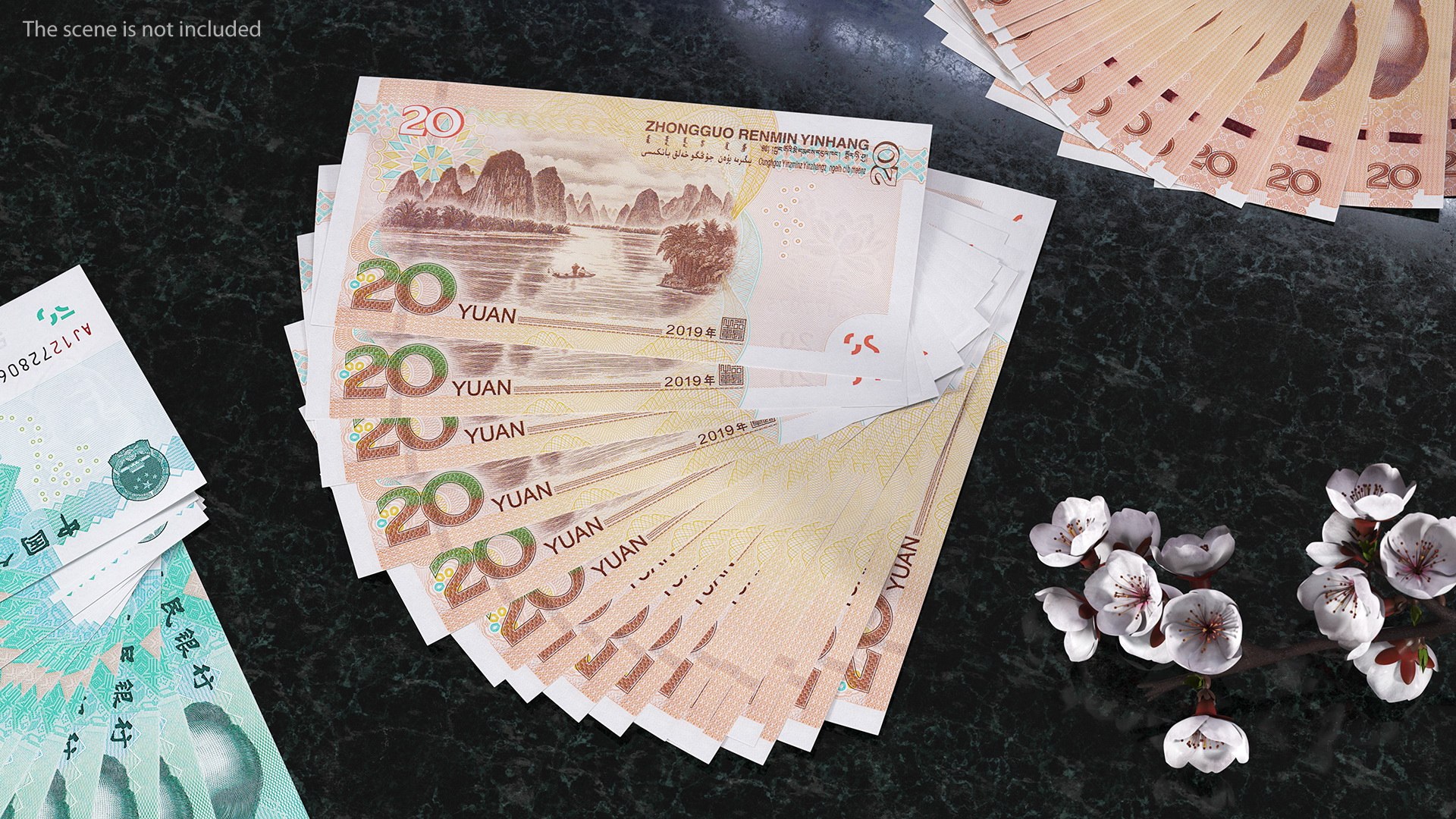 3D Fan Of Chinese 20 Yuan 2019 Banknotes Model - TurboSquid 1747738