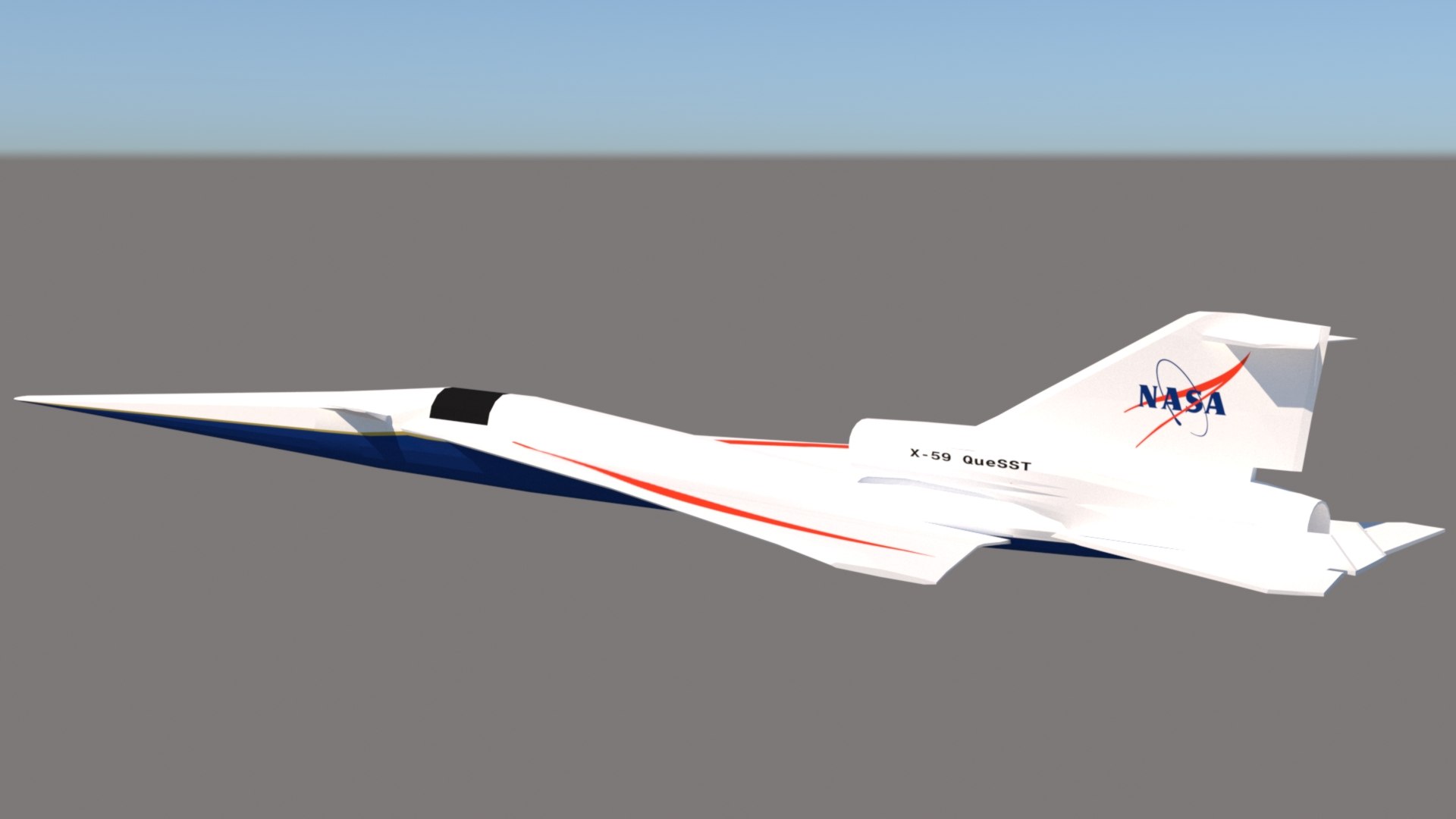 3D X-59 QueSST Supersonic Jet - TurboSquid 1829269