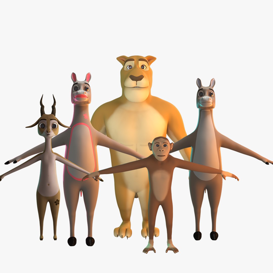 Stylized Animals NoRig V2 3D model - TurboSquid 2013683