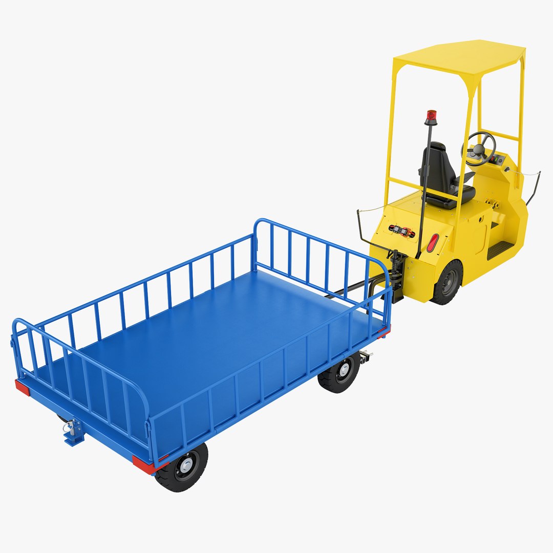 Electric Industrial Tugger 09 3D model - TurboSquid 1737653