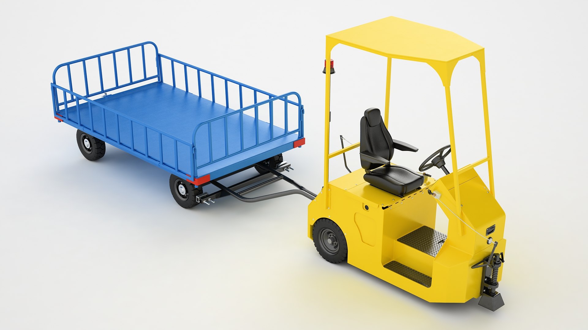 Electric Industrial Tugger 09 3D model - TurboSquid 1737653