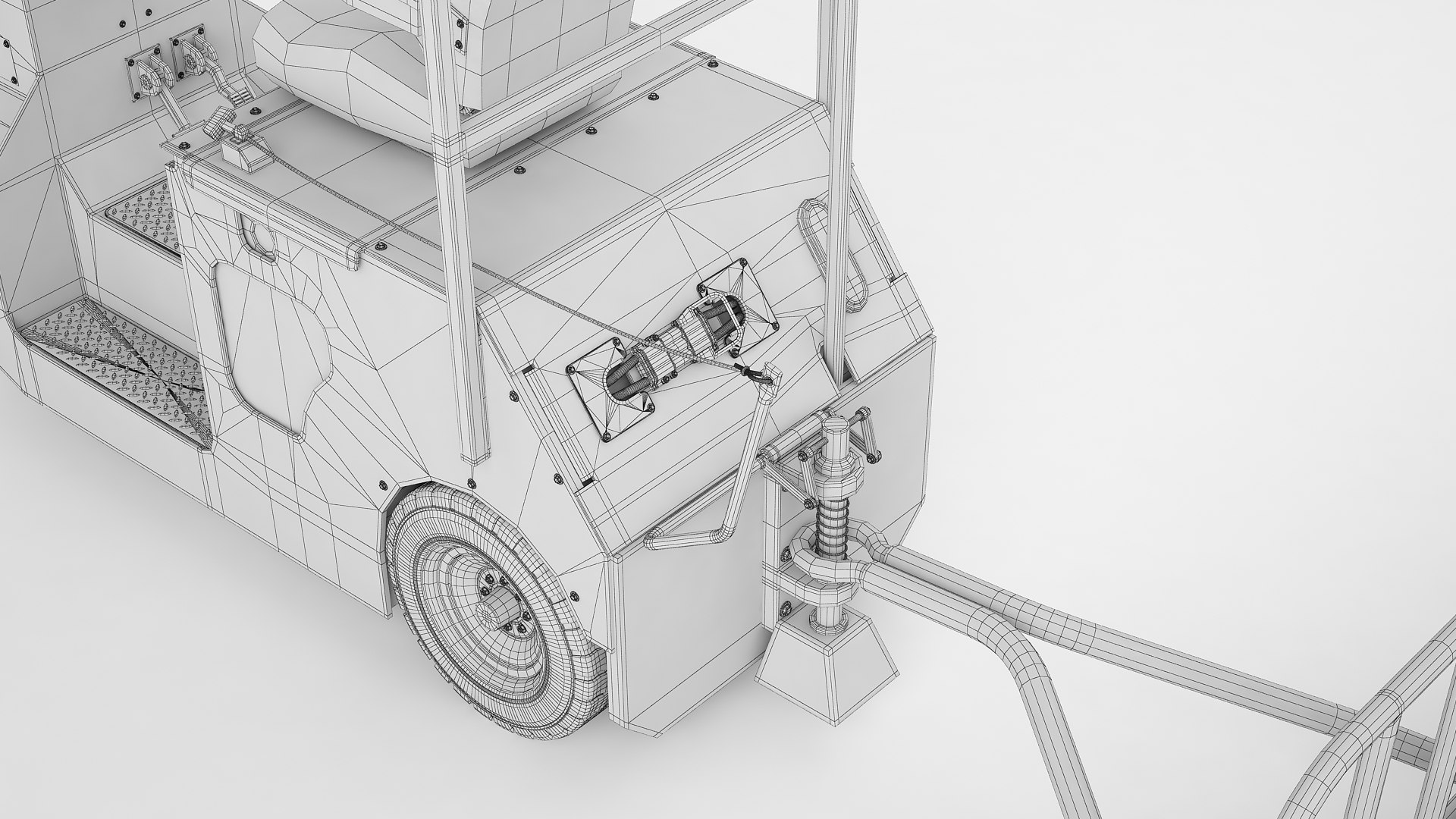 Electric Industrial Tugger 09 3D model - TurboSquid 1737653
