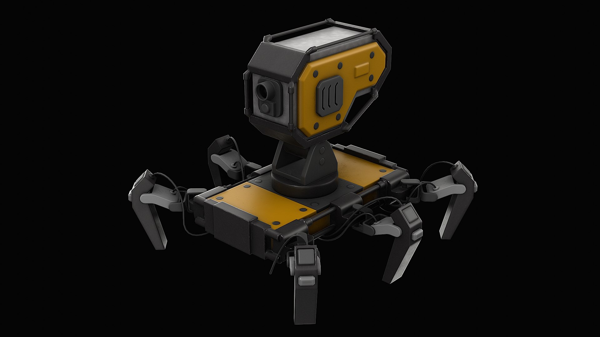 Sci-Fi Walker Robot 3D Model - TurboSquid 2357493