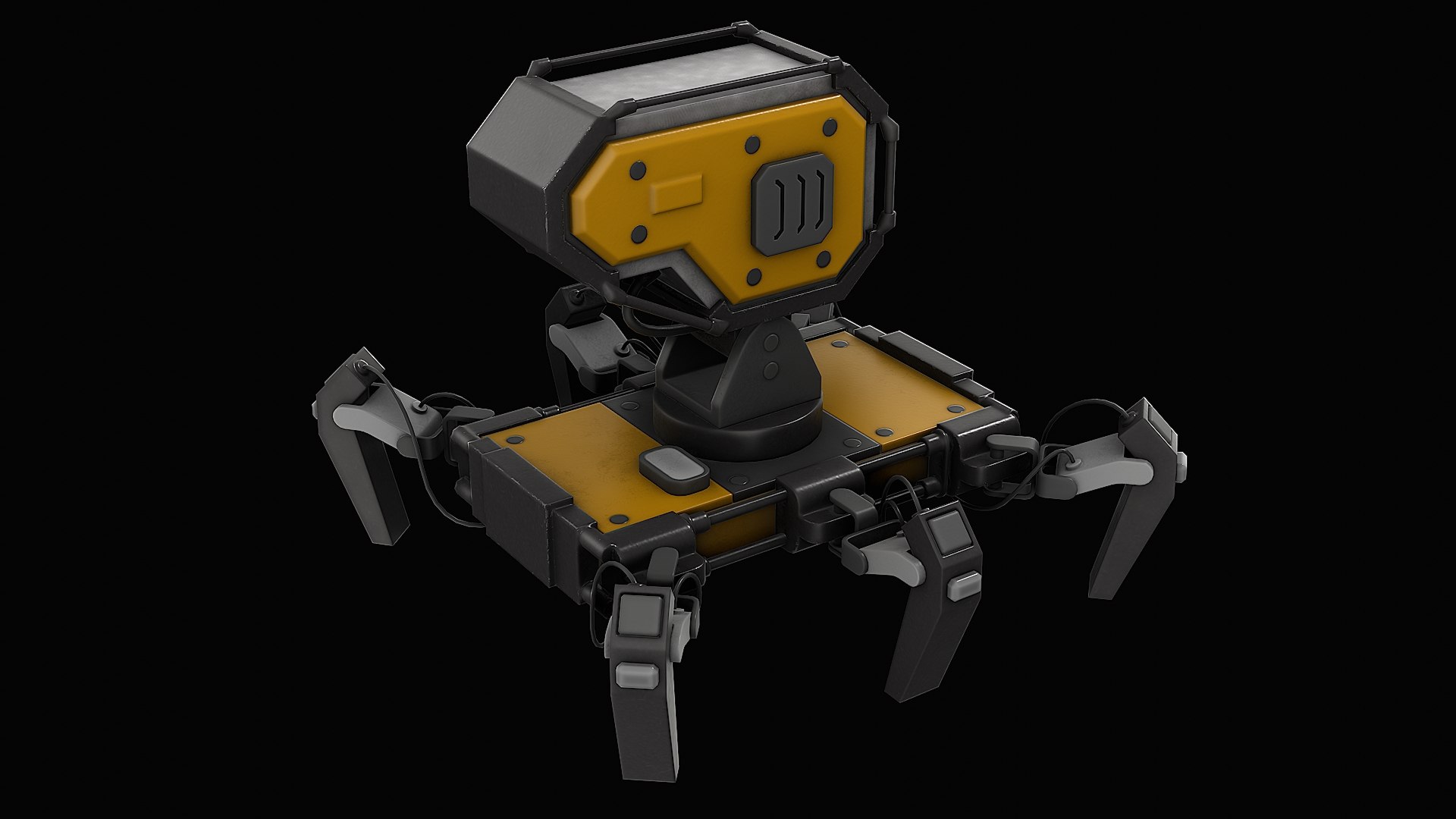 Sci-Fi Walker Robot 3D Model - TurboSquid 2357493