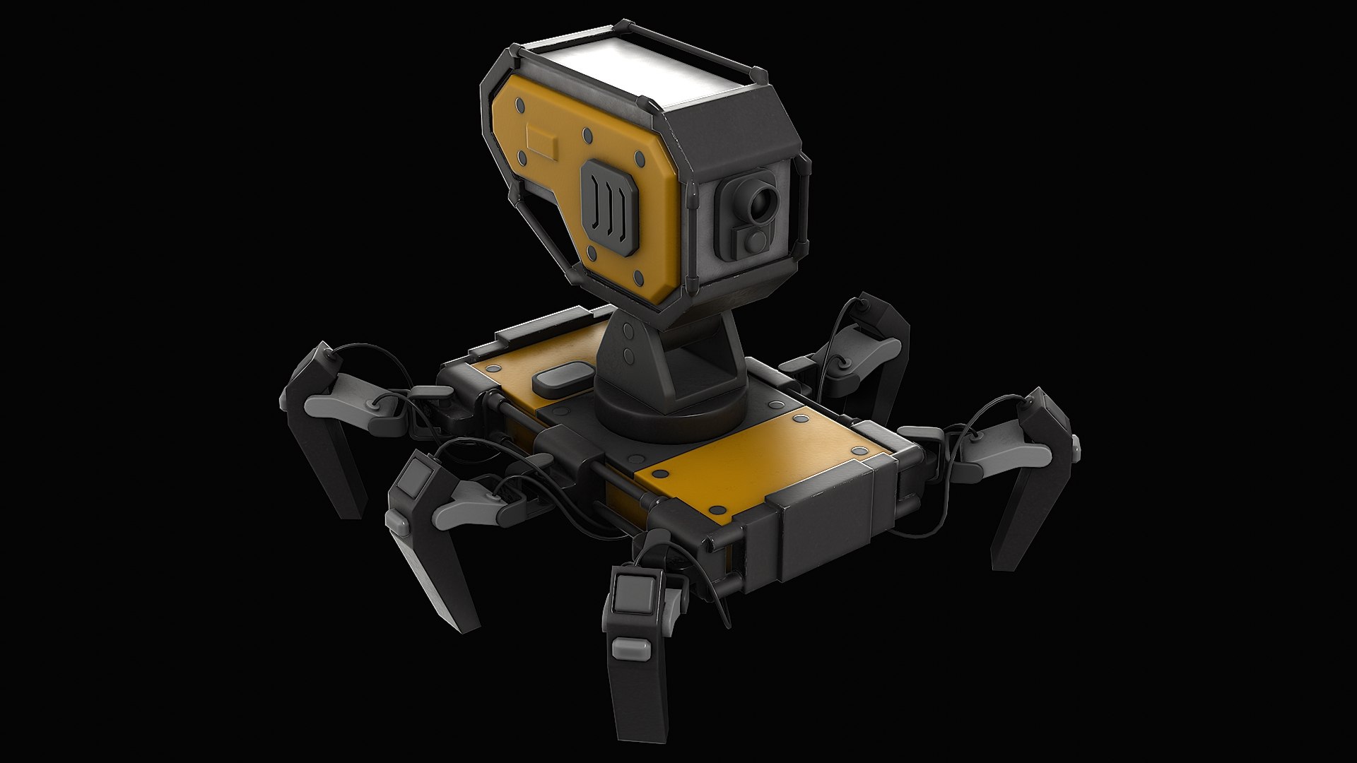 Sci-Fi Walker Robot 3D Model - TurboSquid 2357493