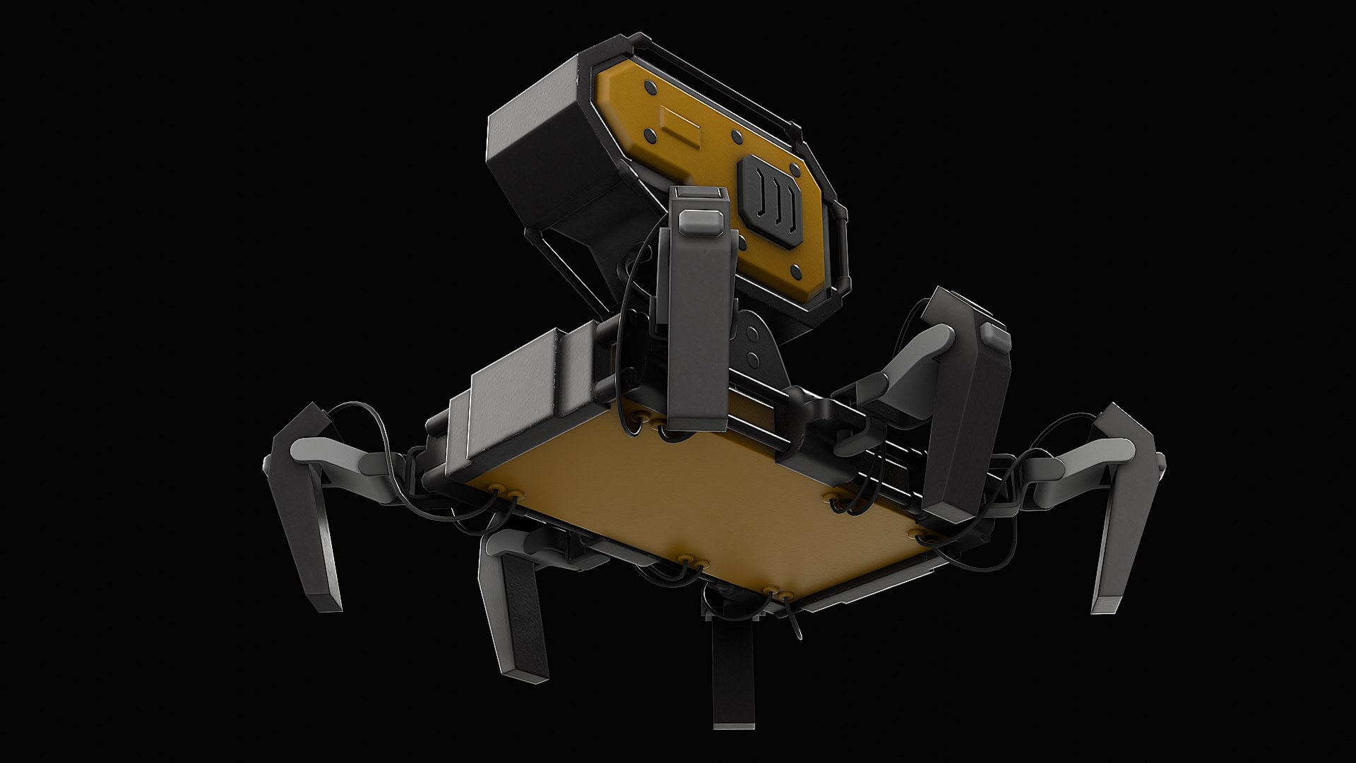 Sci-Fi Walker Robot 3D Model - TurboSquid 2357493