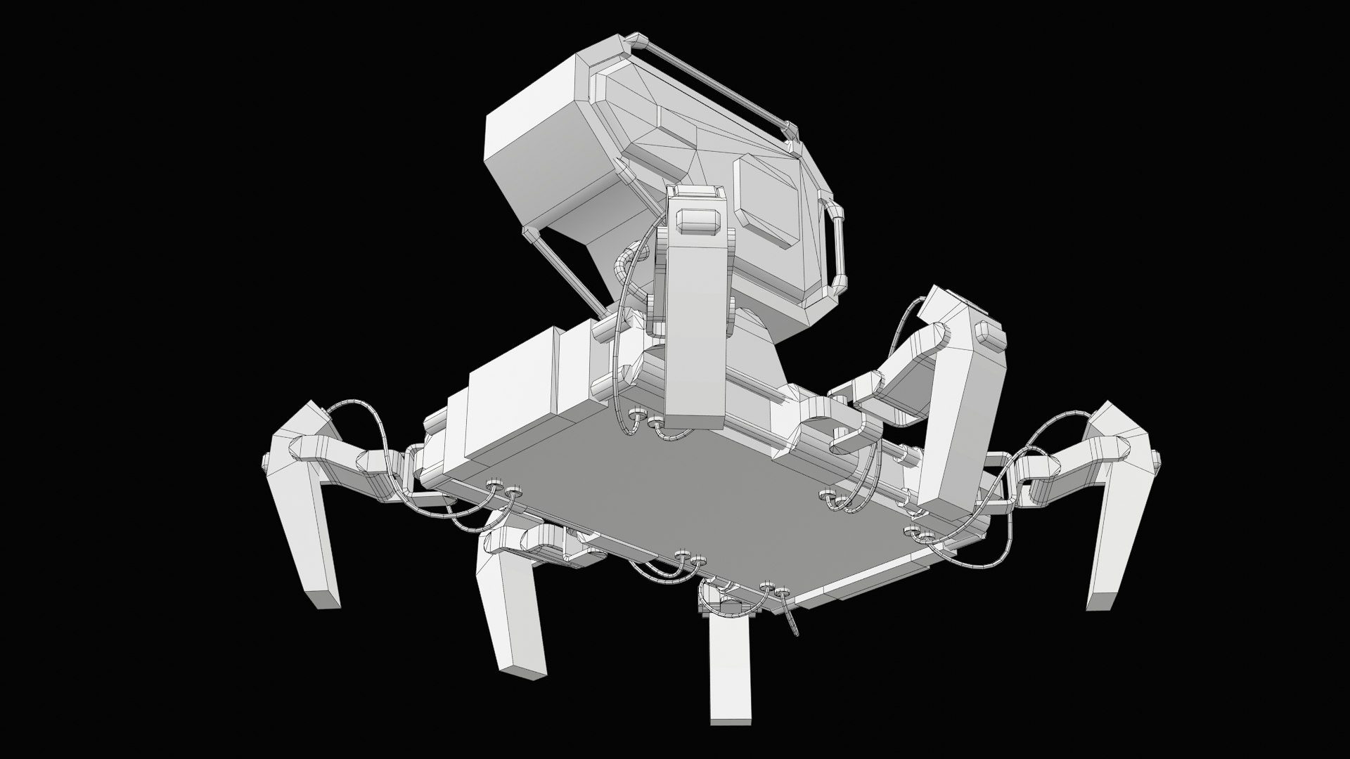 Sci-Fi Walker Robot 3D Model - TurboSquid 2357493