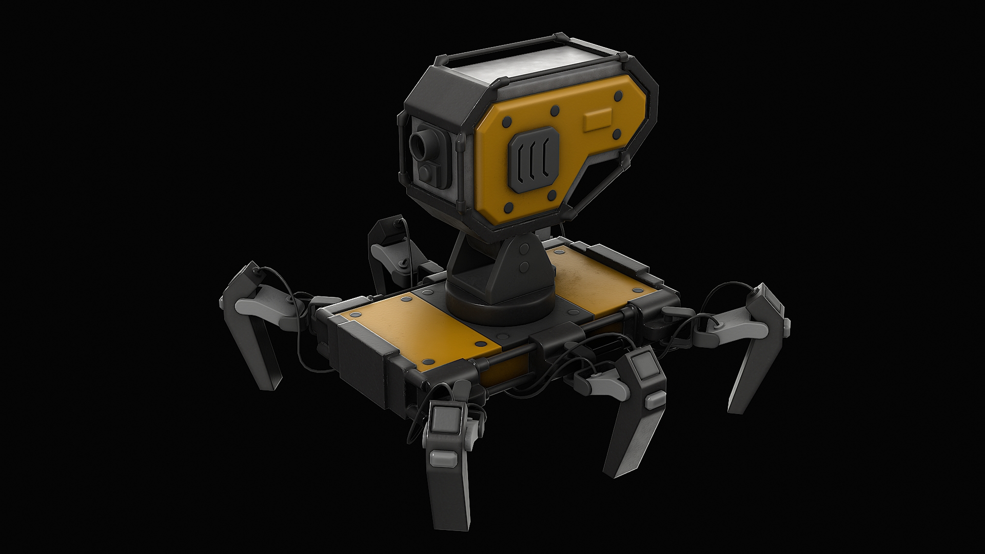 Sci-Fi Walker Robot 3D Model - TurboSquid 2357493