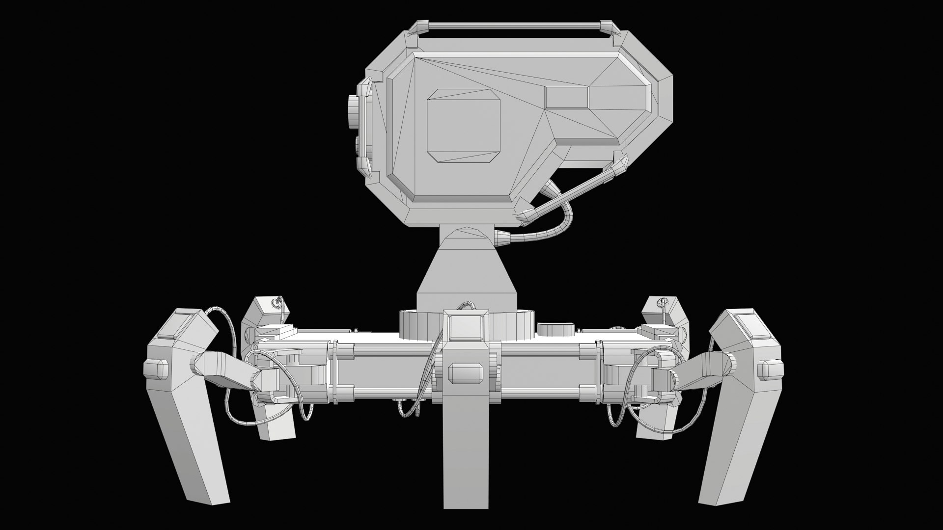 Sci-Fi Walker Robot 3D Model - TurboSquid 2357493