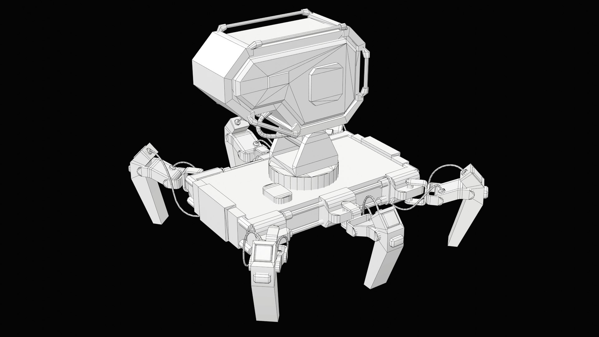 Sci-Fi Walker Robot 3D Model - TurboSquid 2357493