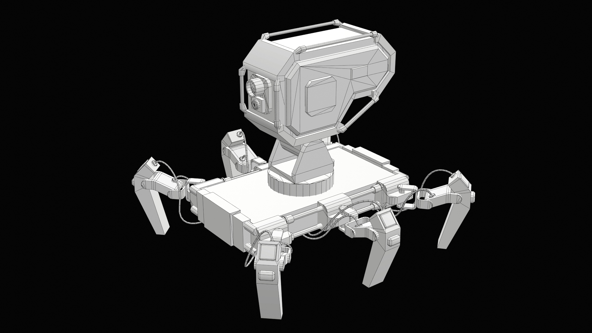 Sci-Fi Walker Robot 3D Model - TurboSquid 2357493