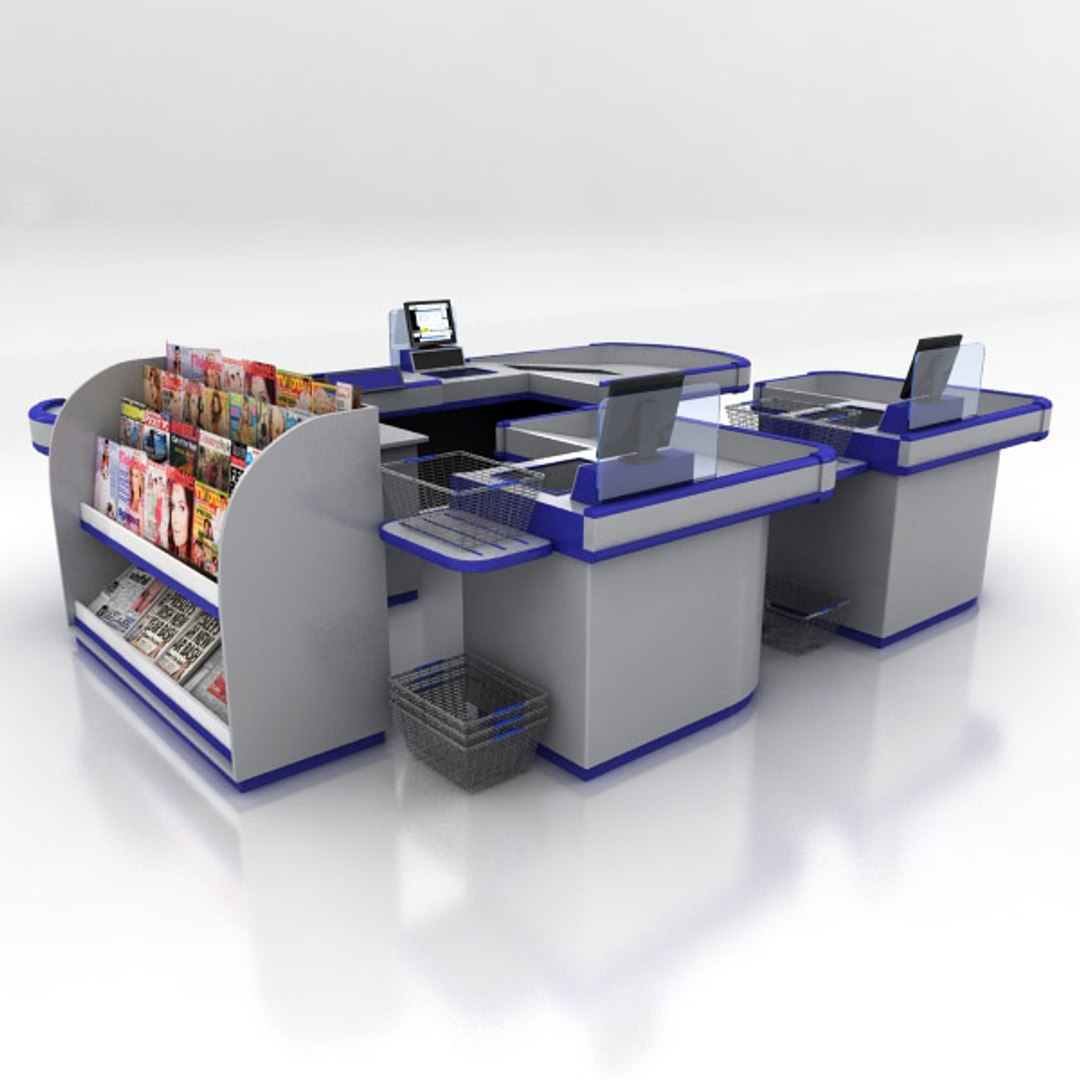 Shop Checkouts Retail 3d Max