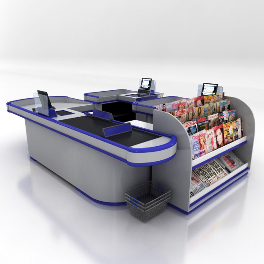 Shop Checkouts Retail 3d Max