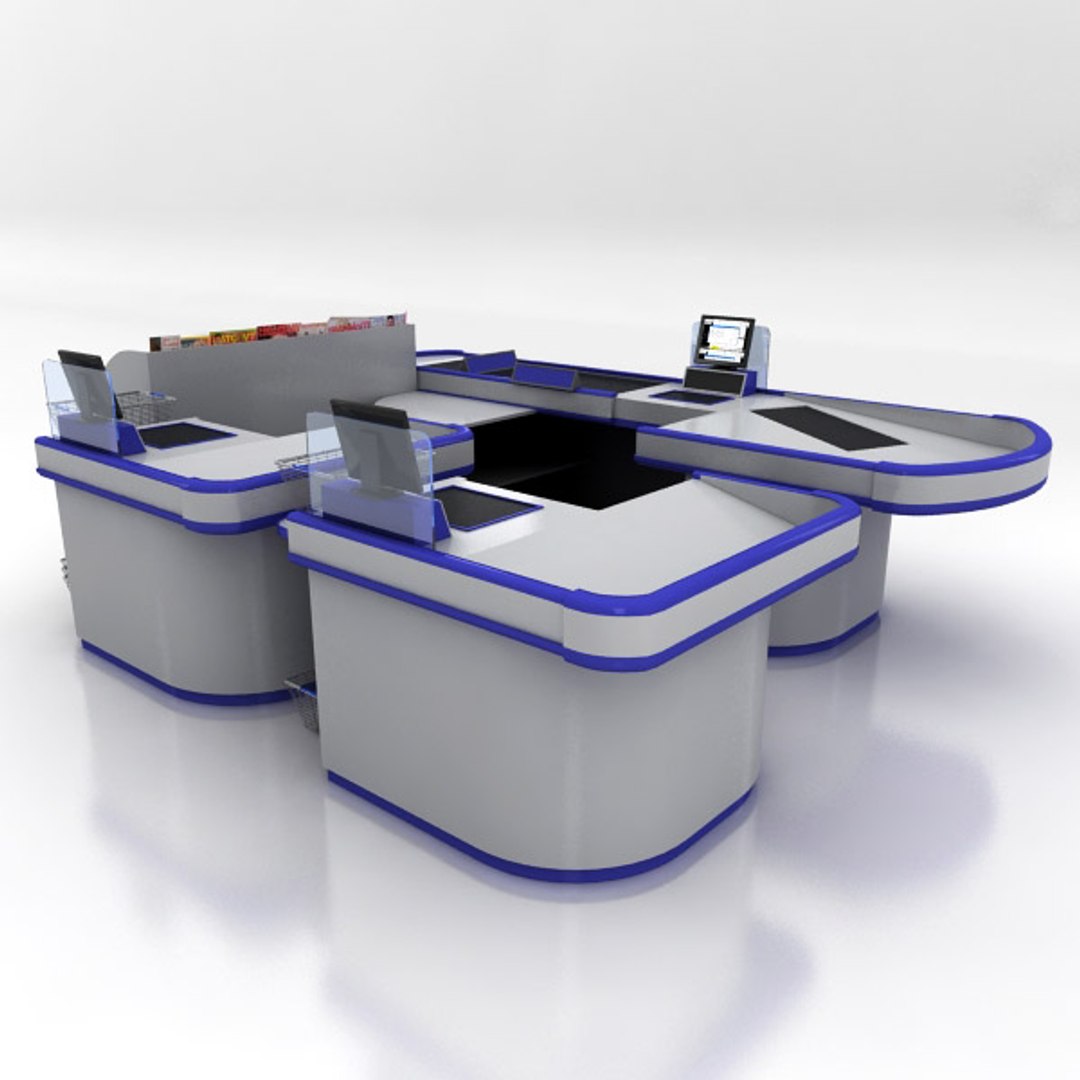 Shop Checkouts Retail 3d Max