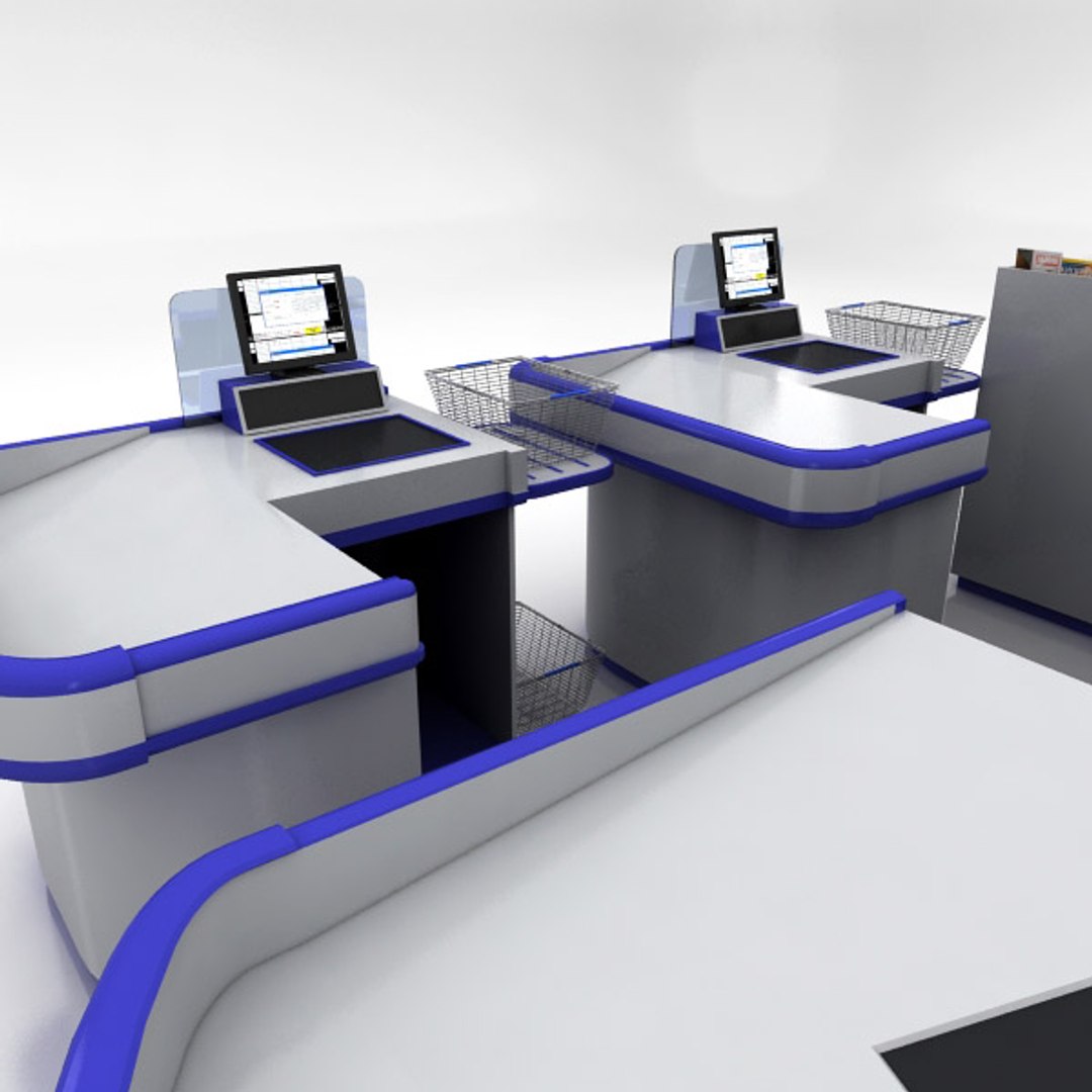 Shop Checkouts Retail 3d Max