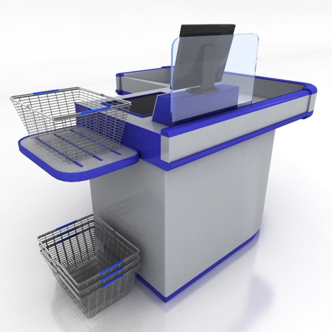 Shop Checkouts Retail 3d Max