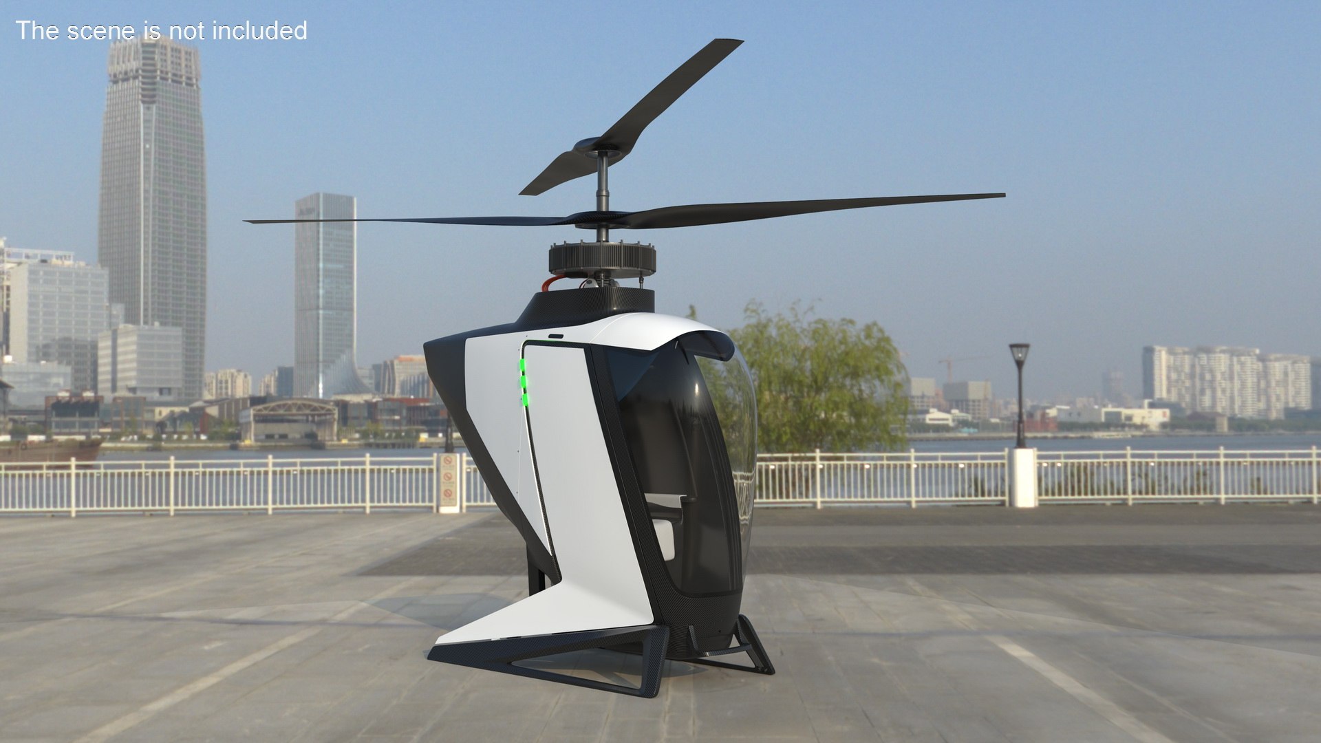 EVTOL Air Mobility Vehicle Rigged 3D Model - TurboSquid 2387190