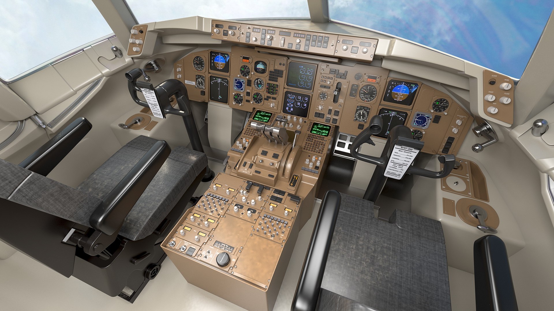 3D Model Boeing 757 Cockpit - TurboSquid 2382801