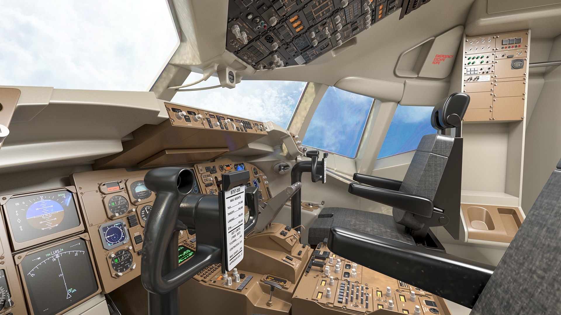 3D Model Boeing 757 Cockpit - TurboSquid 2382801