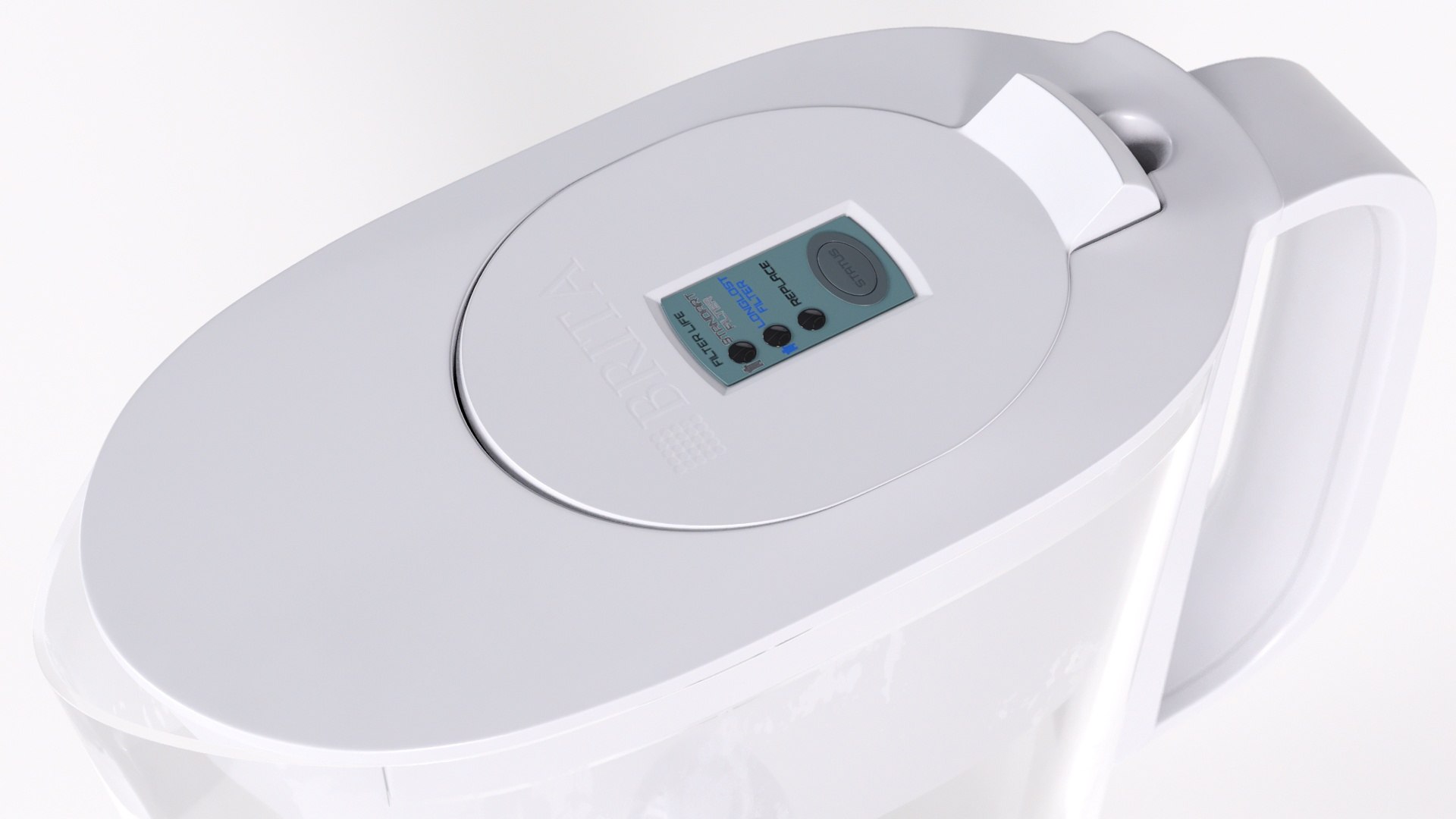 3D White Water Pitcher with Filter - TurboSquid 1975666