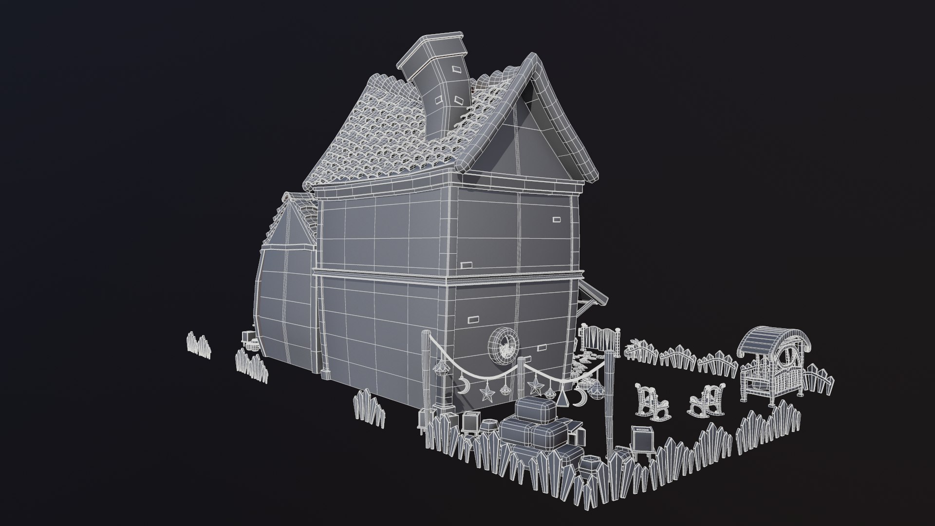 House Cartoon - Asset 3D Model - TurboSquid 1437185