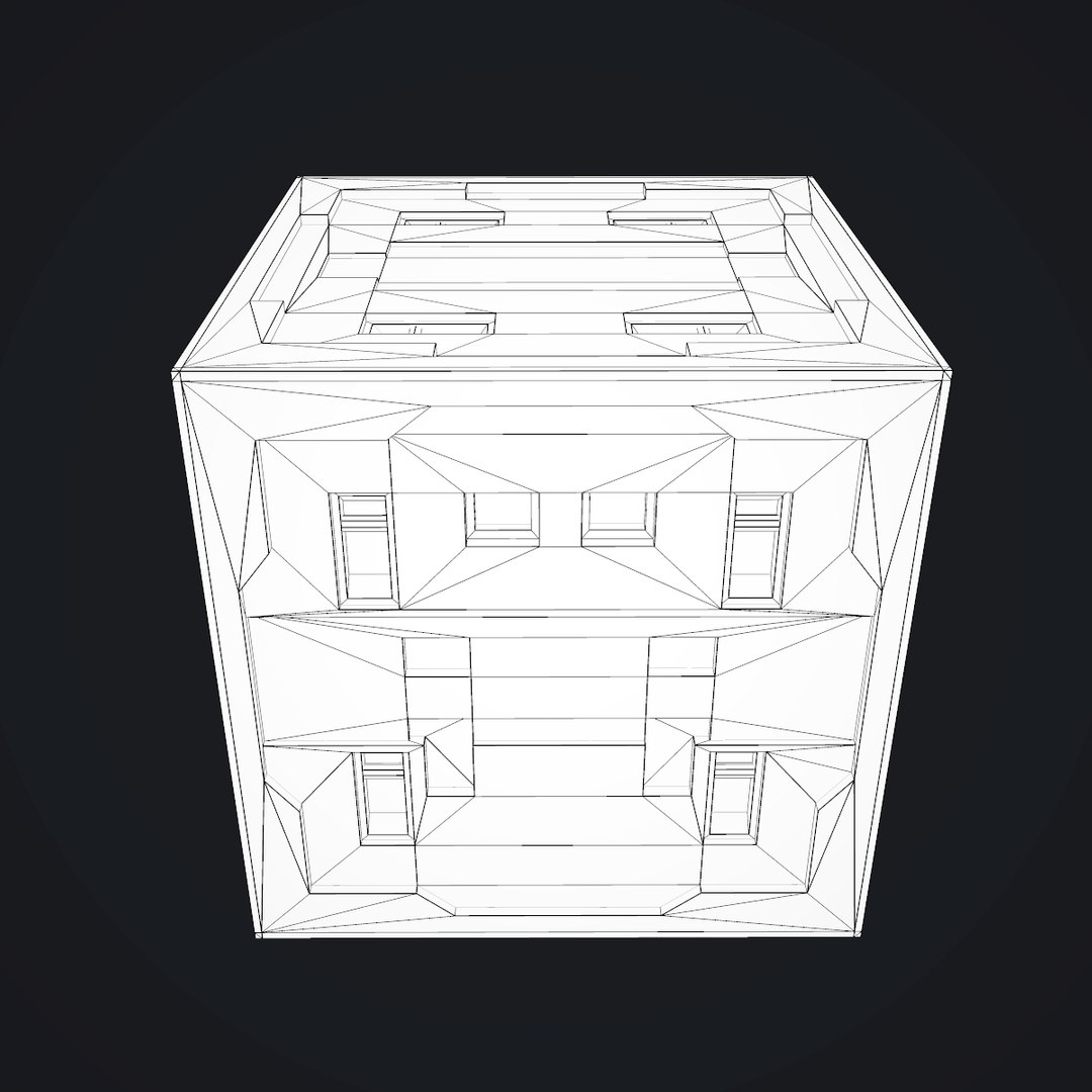 3d Metal Crate Model