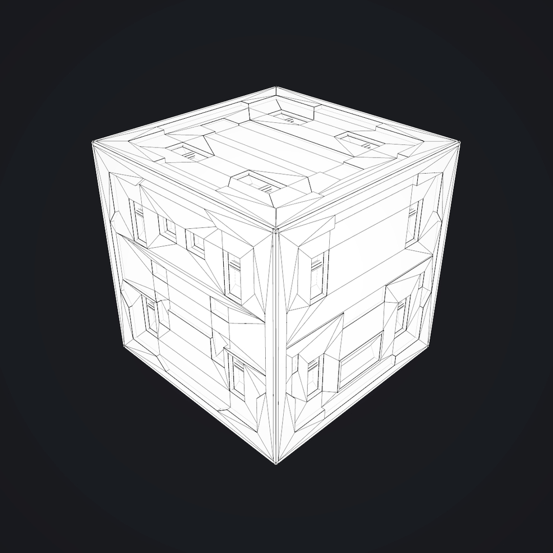 3d Metal Crate Model