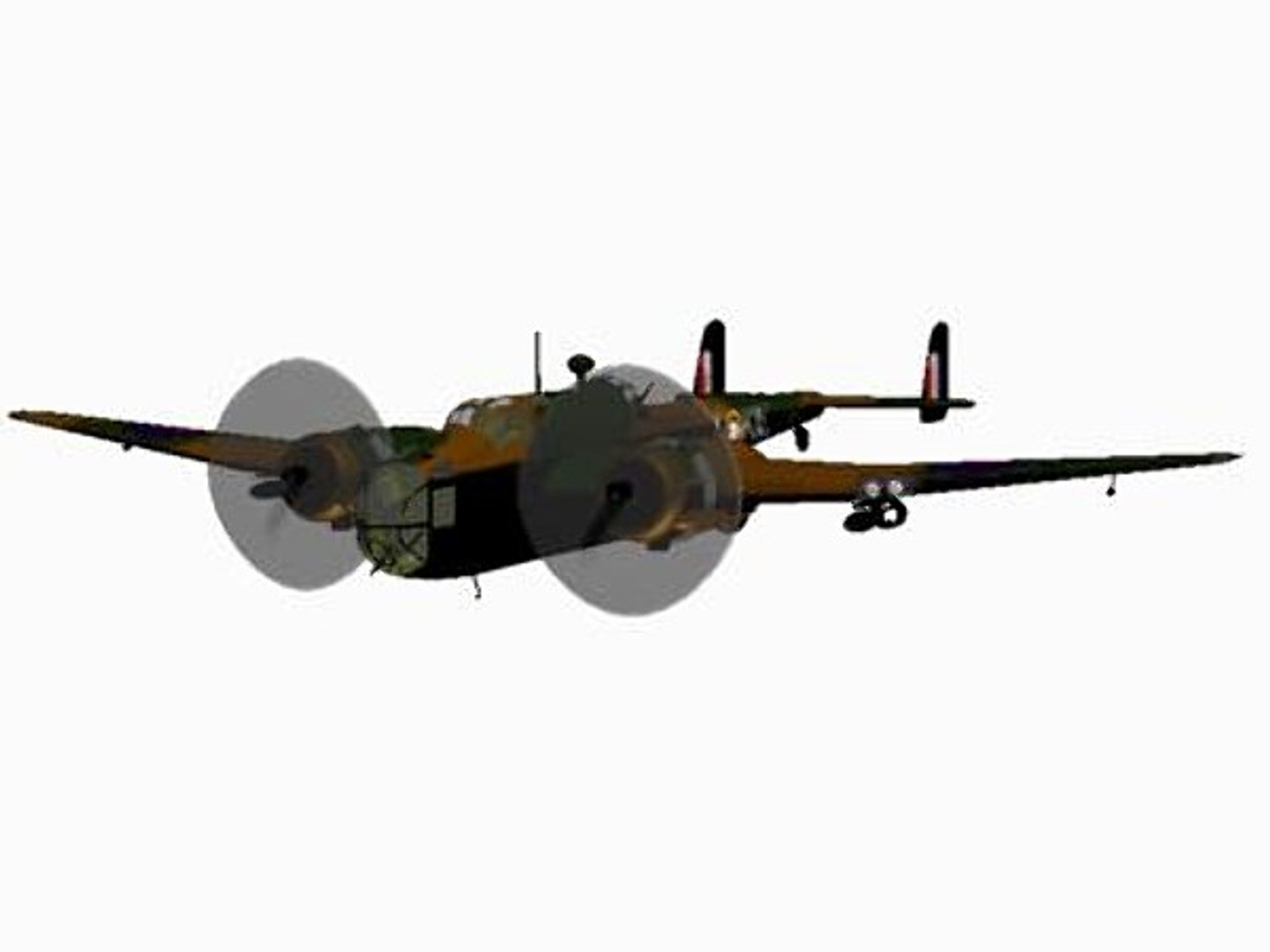 3d Handley Page Hampden Bombers Model