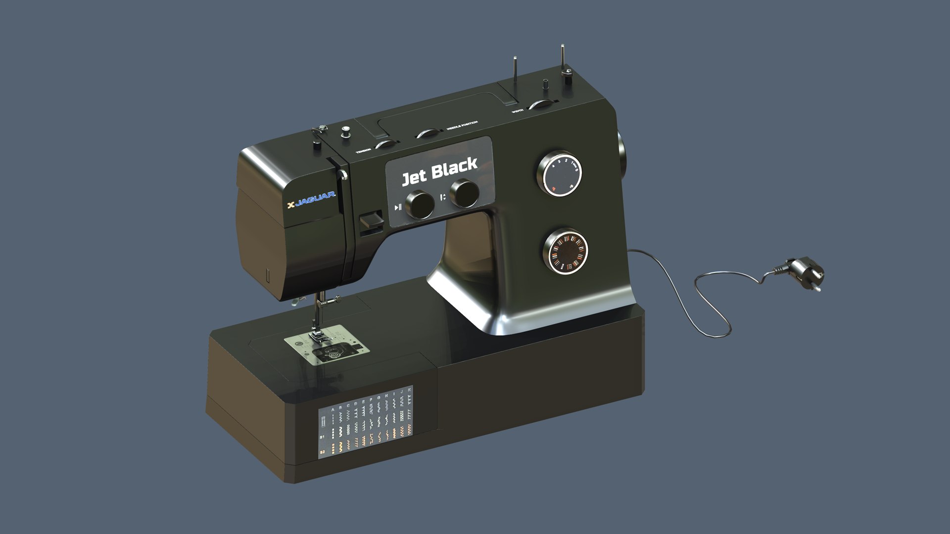 3D Sewing Machine Jaguar Model - TurboSquid 2425224