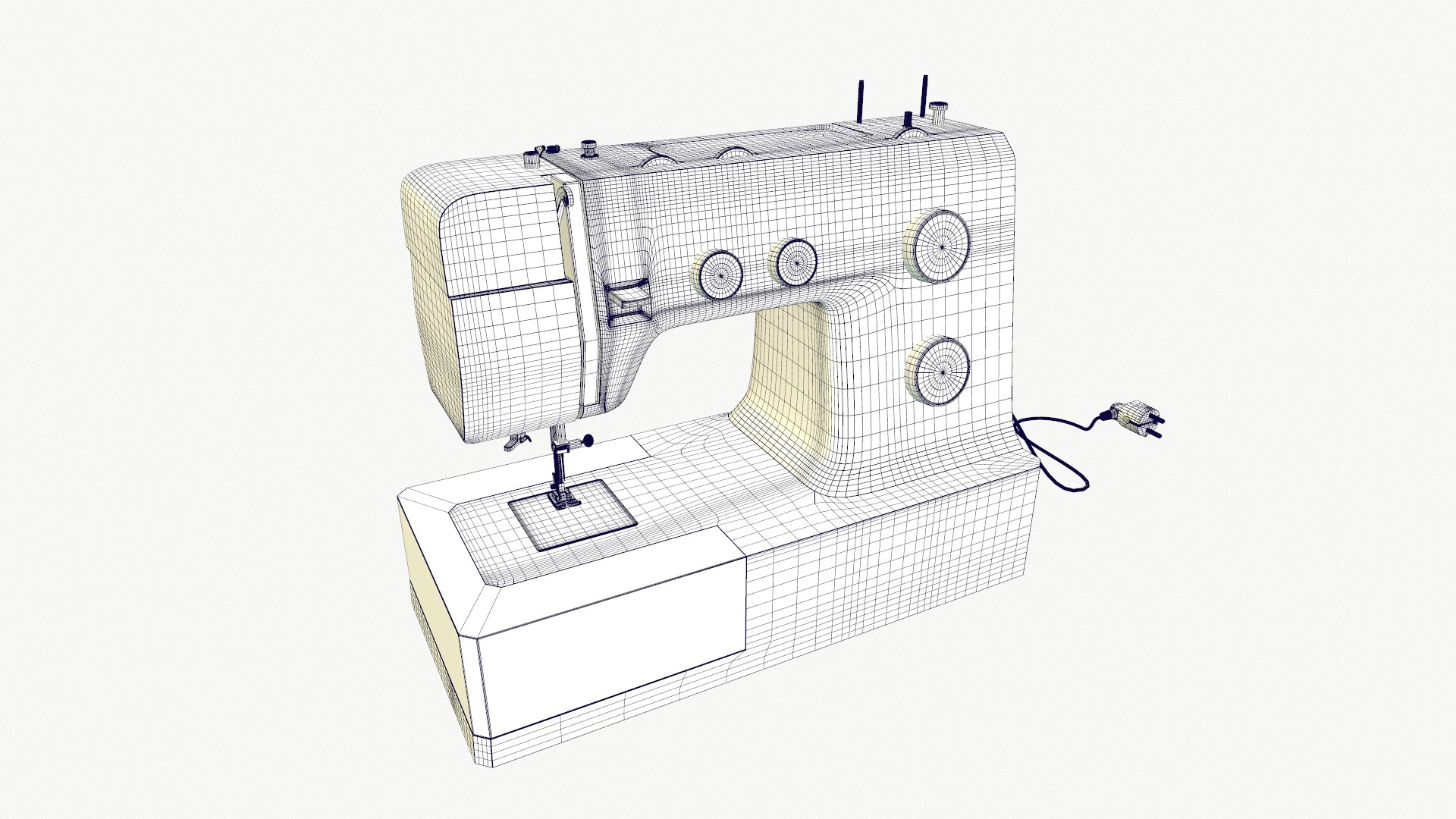 3D Sewing Machine Jaguar Model - TurboSquid 2425224