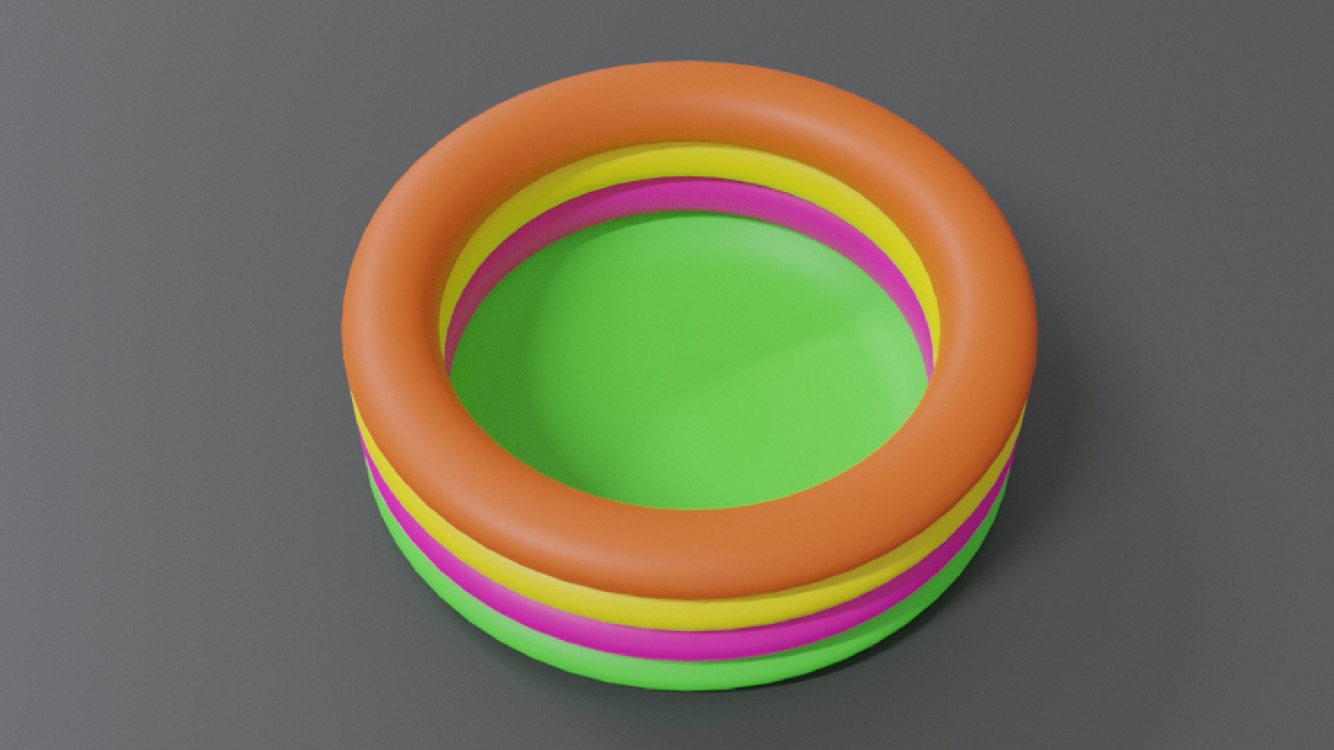 Cartoon Outdoor Rubber Swimming Pool 3D Model - TurboSquid 1599625