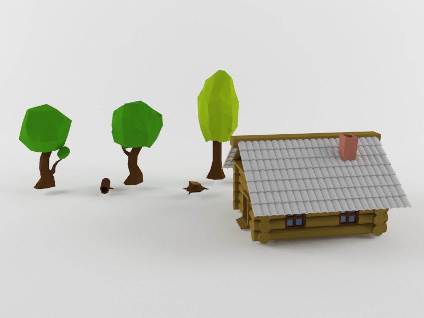 3D Trees Hut - TurboSquid 1438874