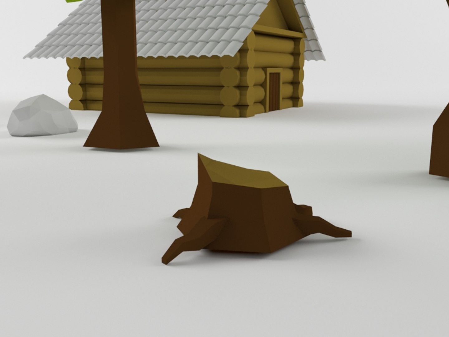 3D Trees Hut - TurboSquid 1438874