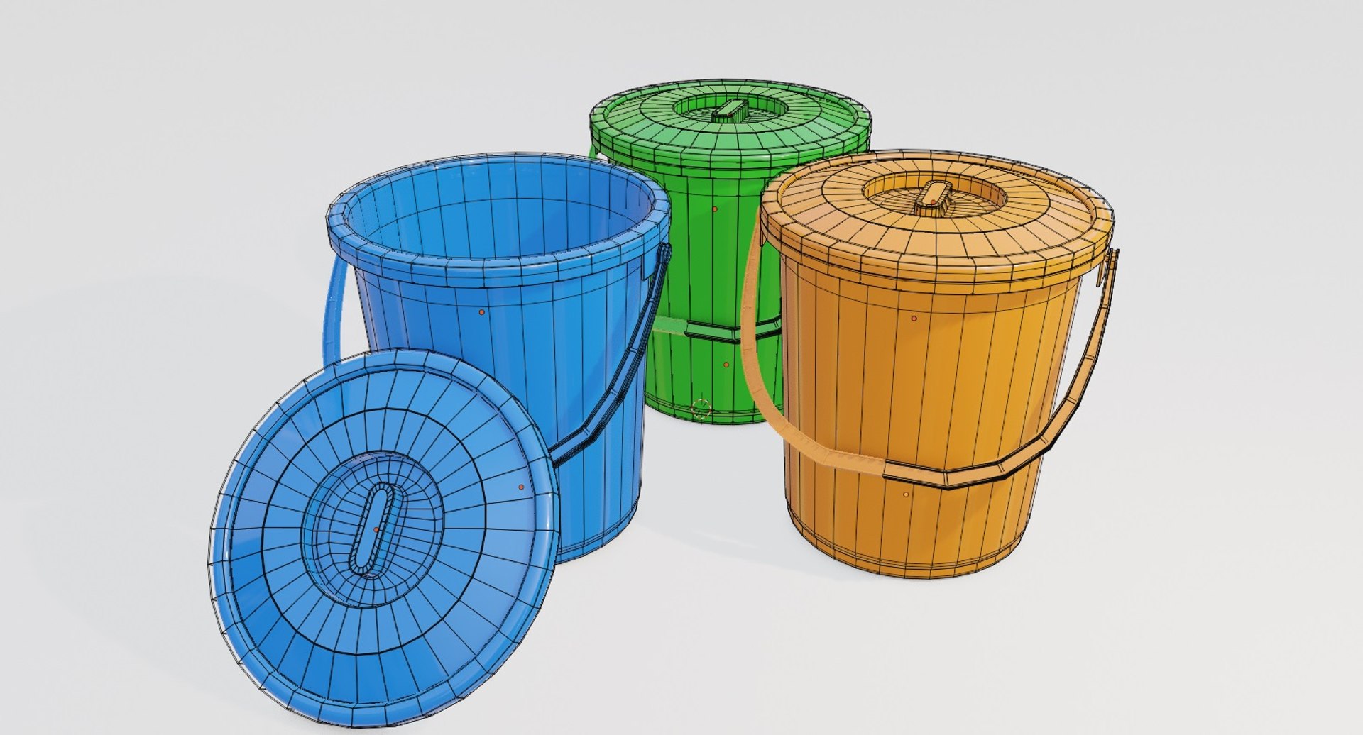 3D Model Plastic Bucket - TurboSquid 1545592