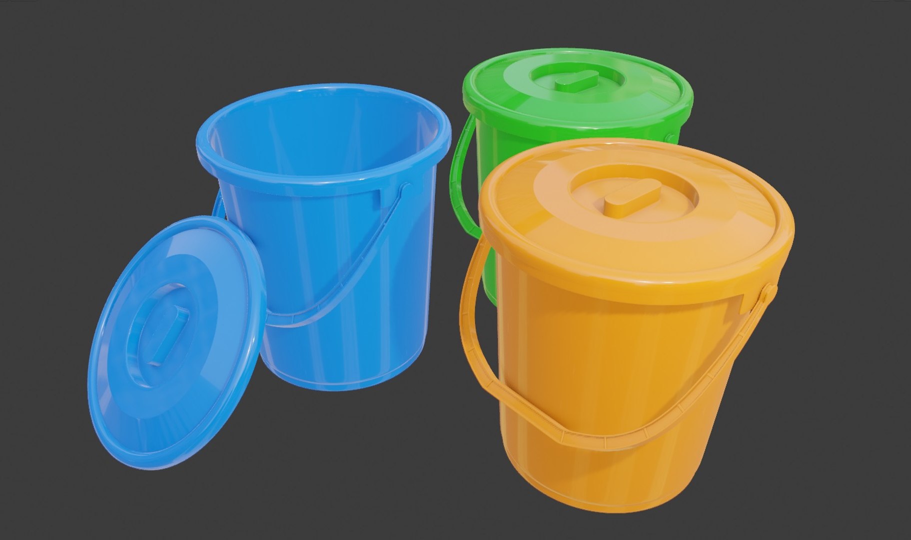 3D Model Plastic Bucket - TurboSquid 1545592