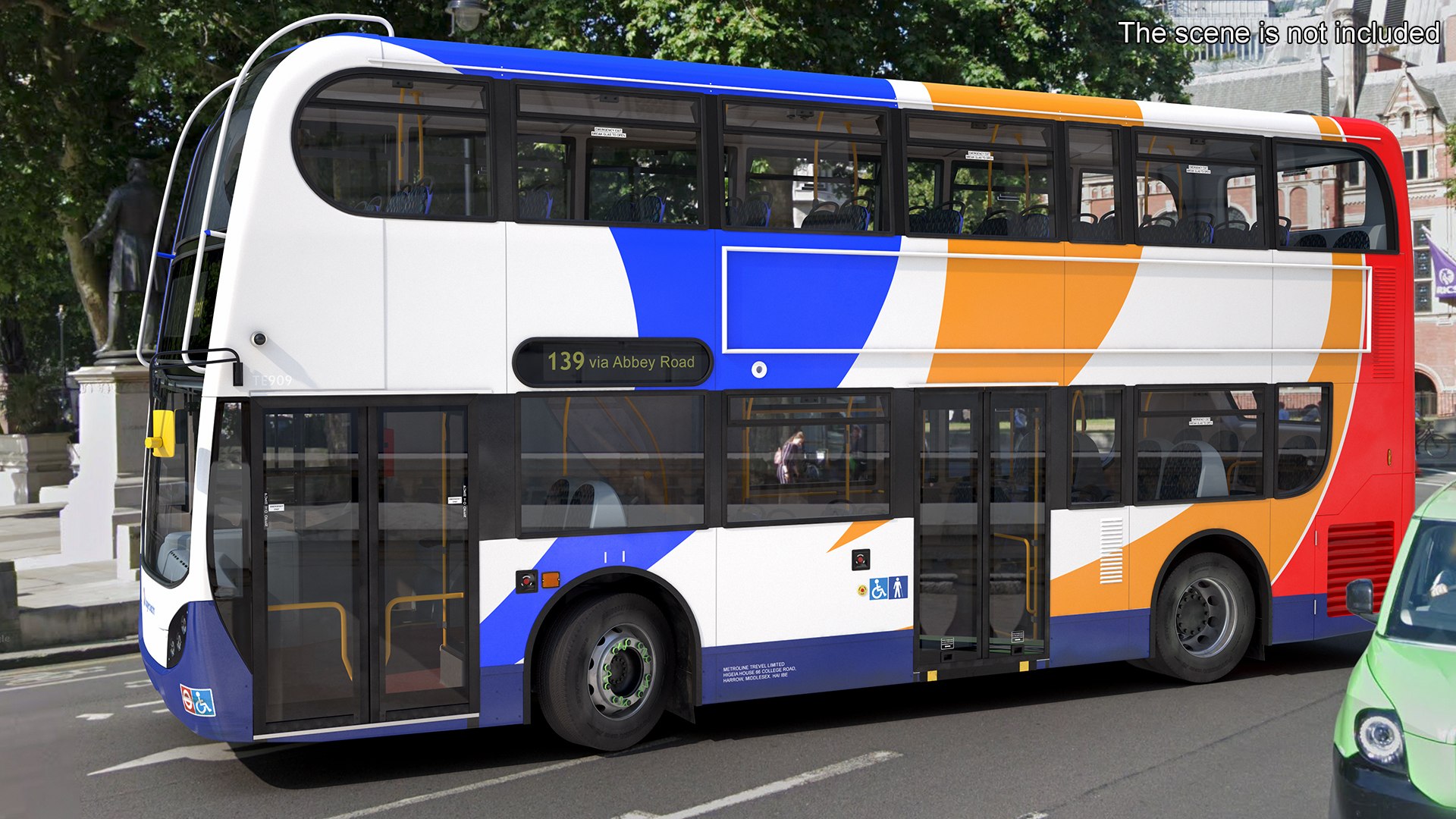 Double Decker City Bus Stagecoach Enviro400 Rigged For Cinema 4D 3D ...
