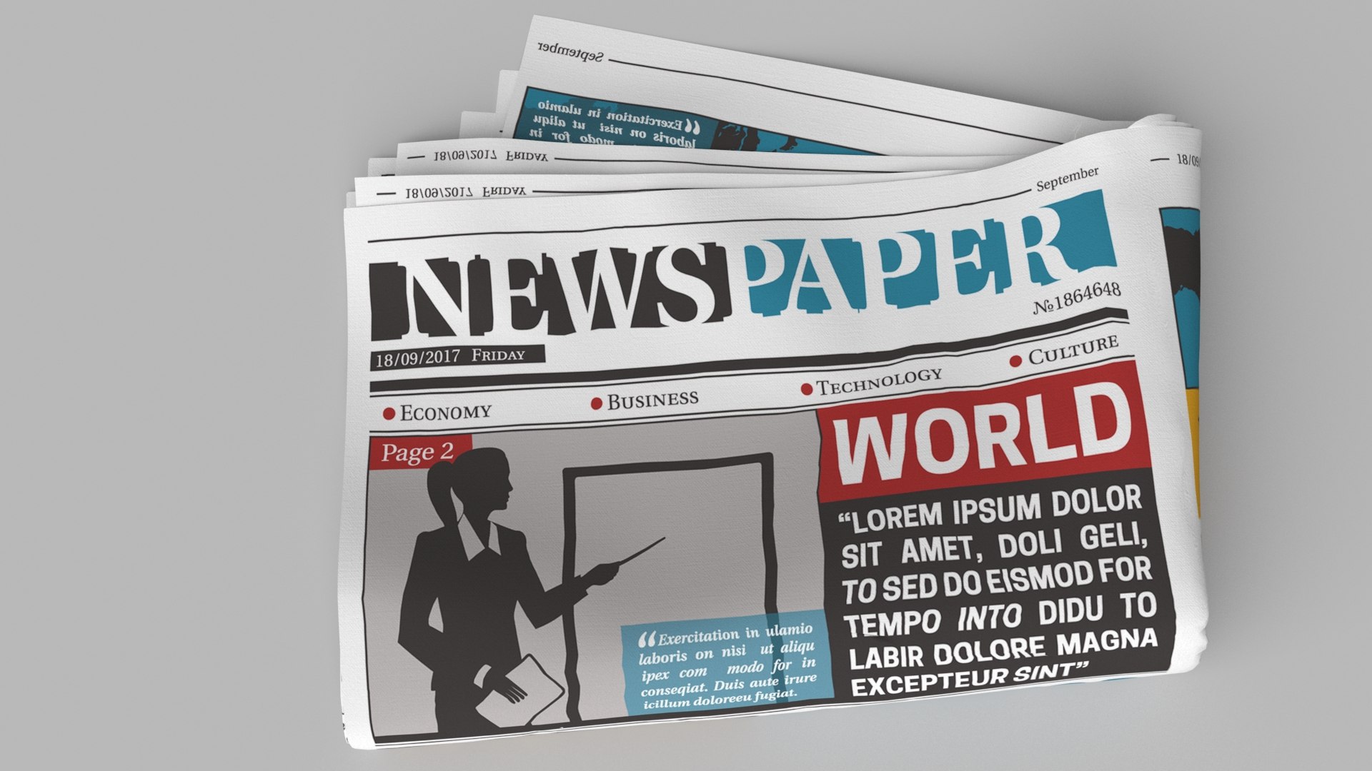 Newspaper Scenes 3D - TurboSquid 1555500