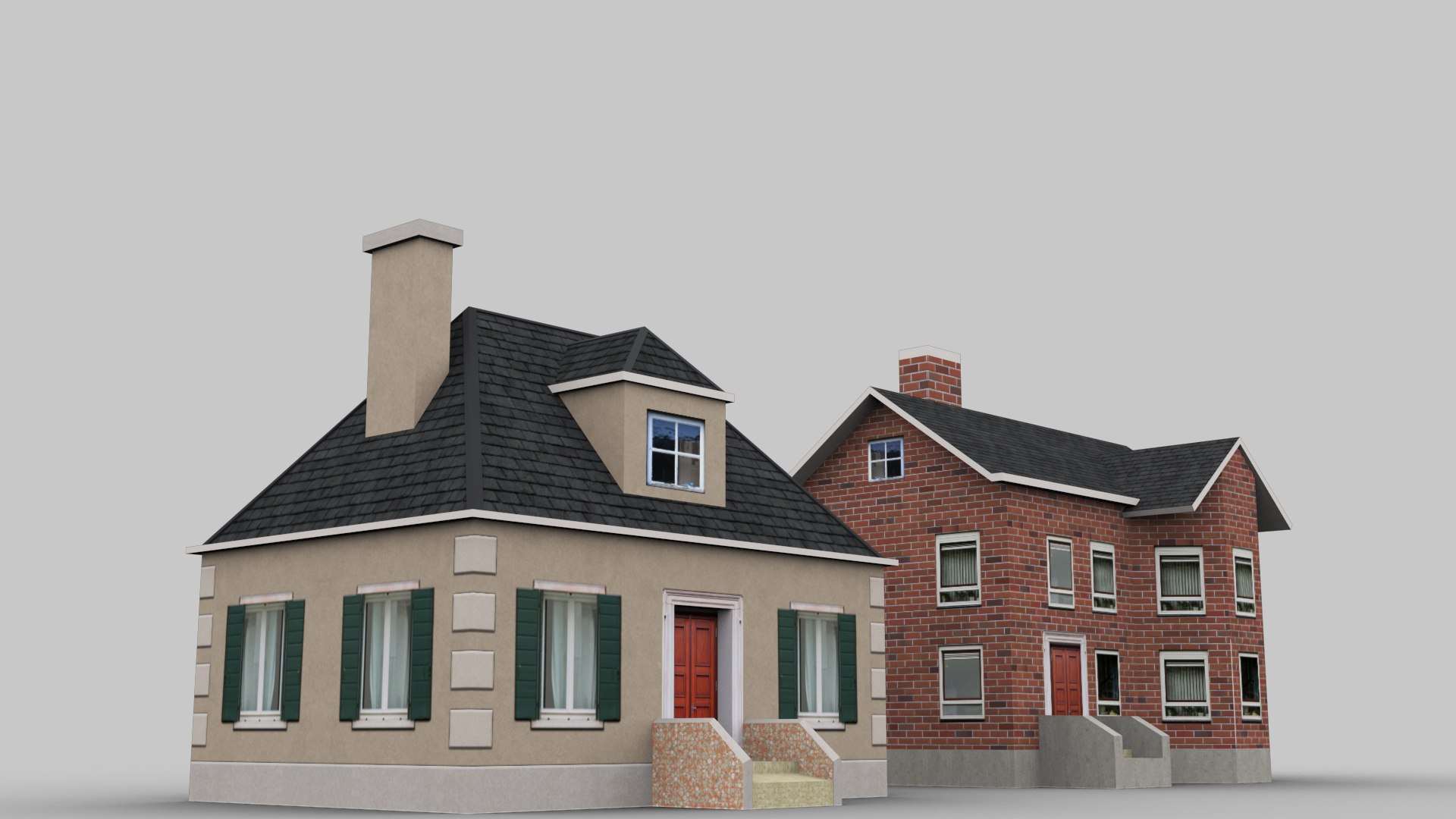 Low Poly House Pack 1 3D - TurboSquid 1892072