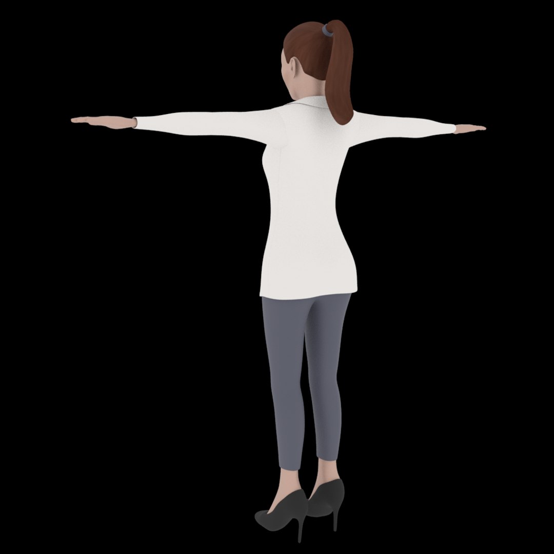 Female Lab Assisstant 3D Model - TurboSquid 1575641