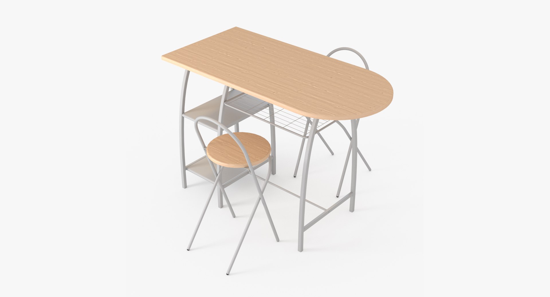 free obj model table small chairs