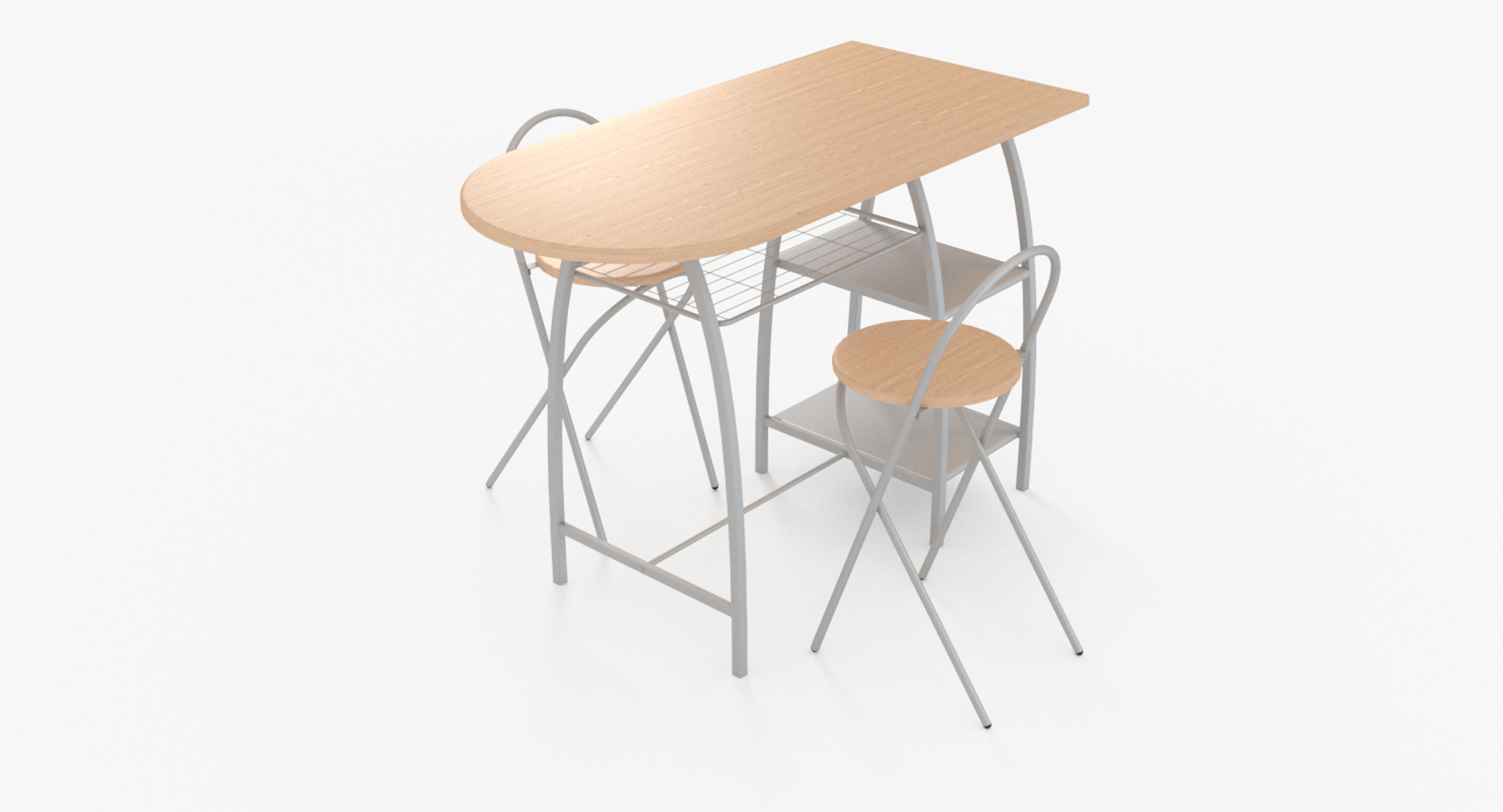 free obj model table small chairs