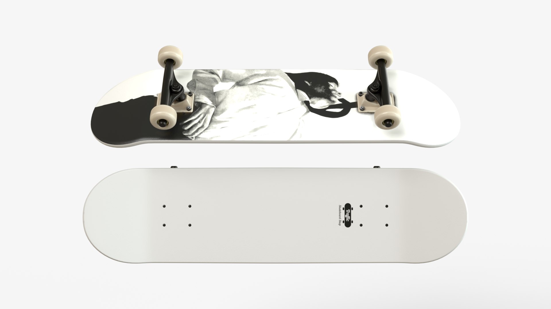 3D Model Three Realistic Skateboards - TurboSquid 2366036