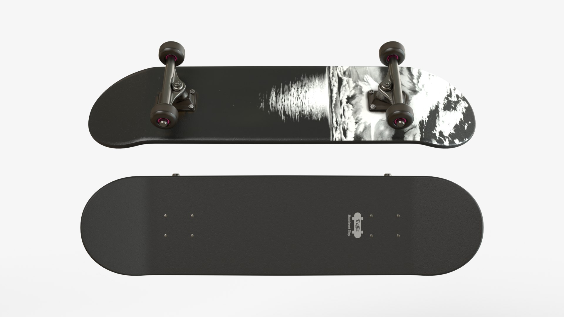 3D Model Three Realistic Skateboards - TurboSquid 2366036