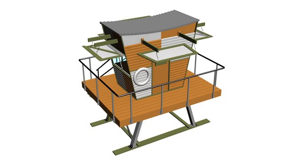 3d model life gaurd station