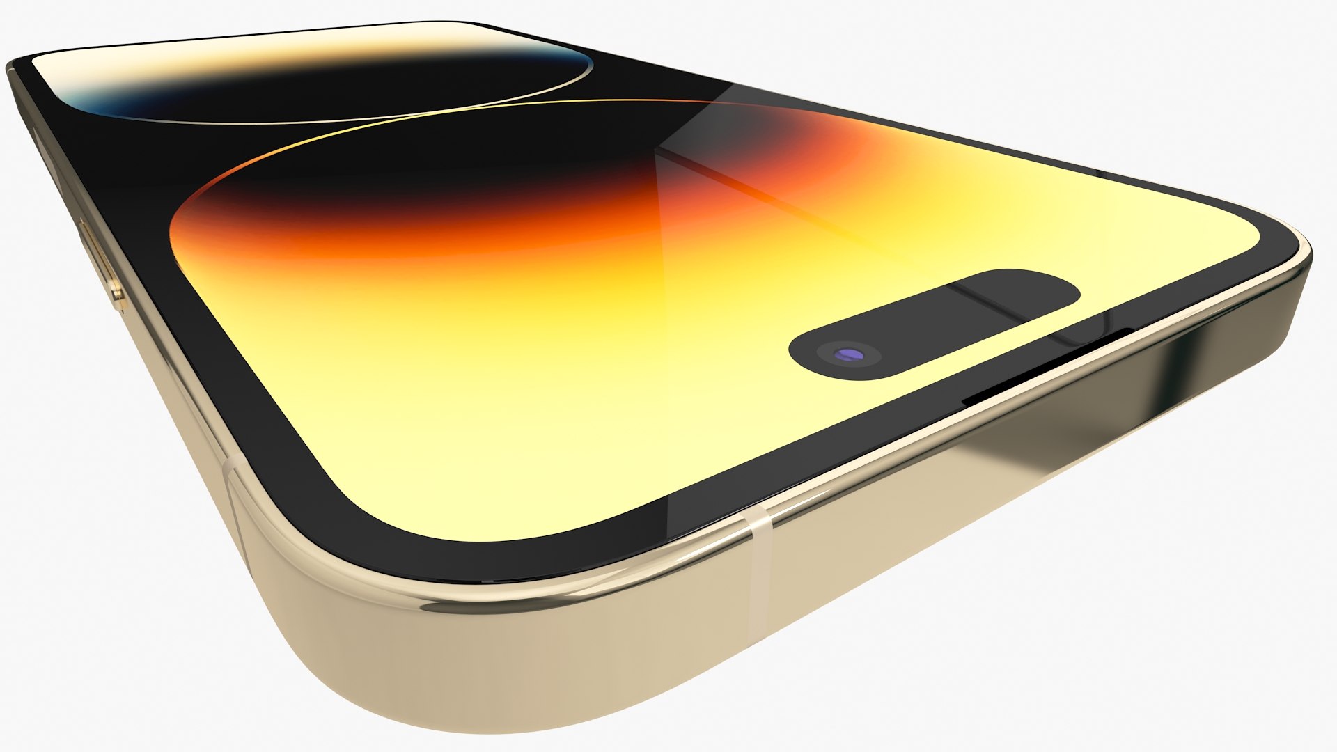 3D Apple IPhone 14 Pro Gold Model - TurboSquid 1958434